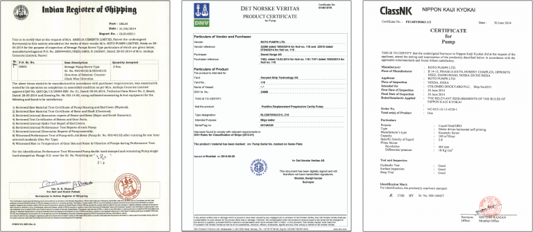 marine-class-certificates | Roto Pumps